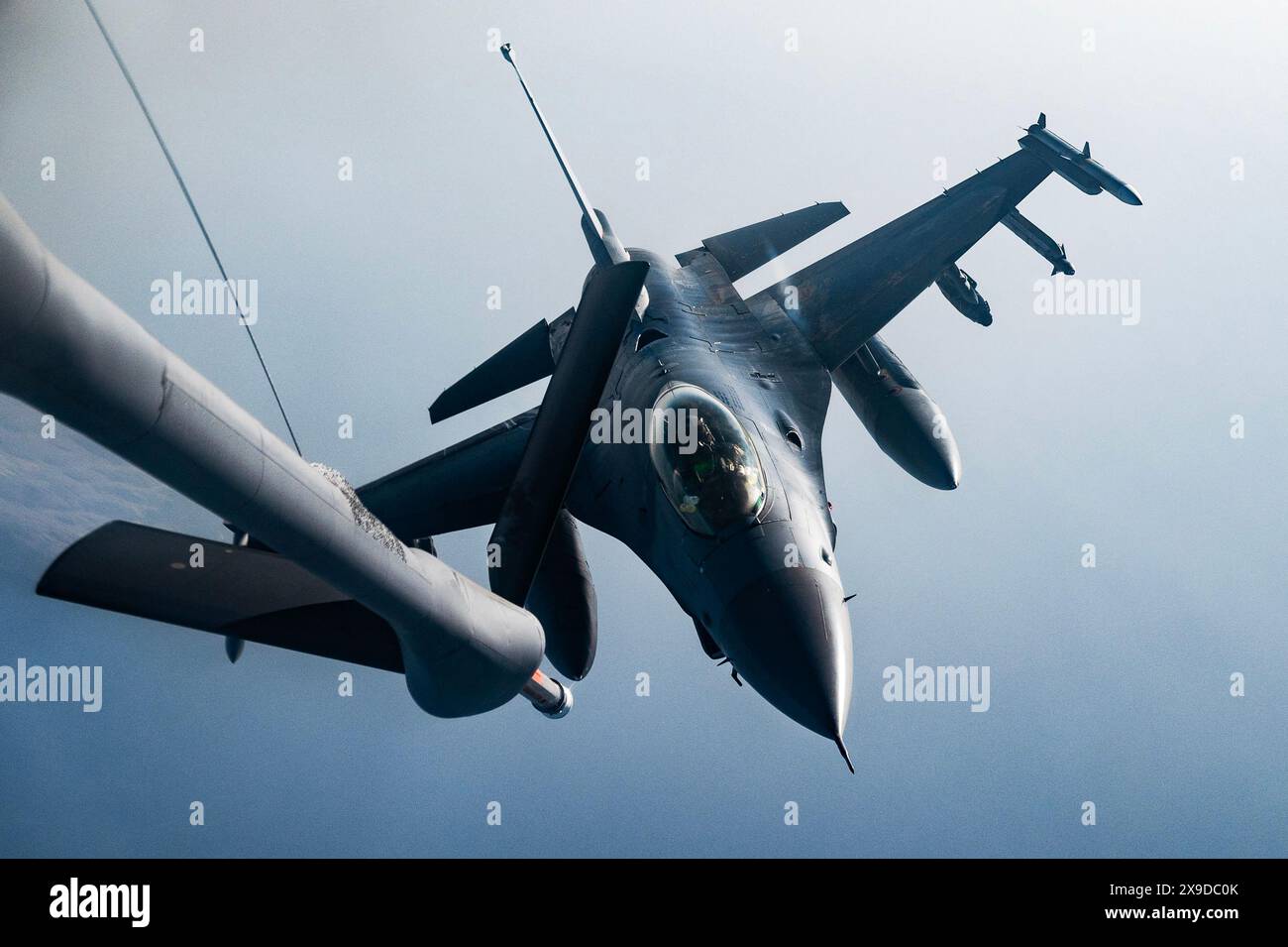 A U.S. Air Force F-16 Fighting Falcon from Aviano Air Base’s 510th ...