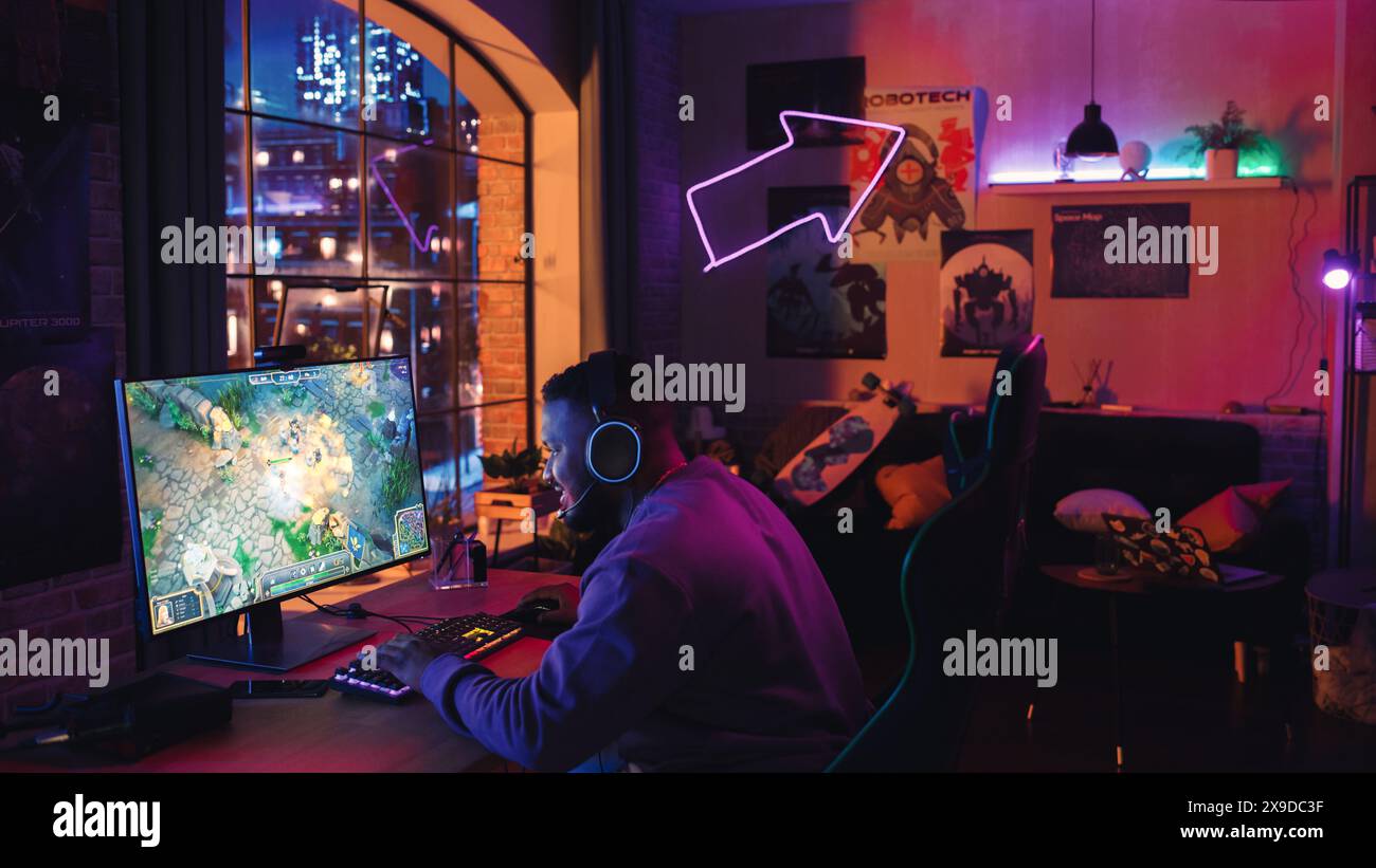 African streamer playing on powerful hi-res stock photography and ...