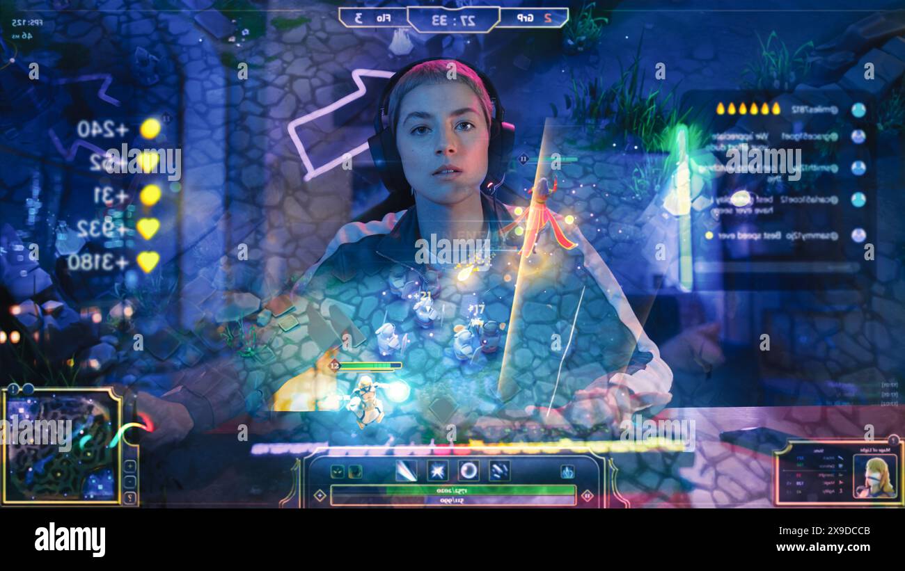 Hologram videogame hi-res stock photography and images - Alamy