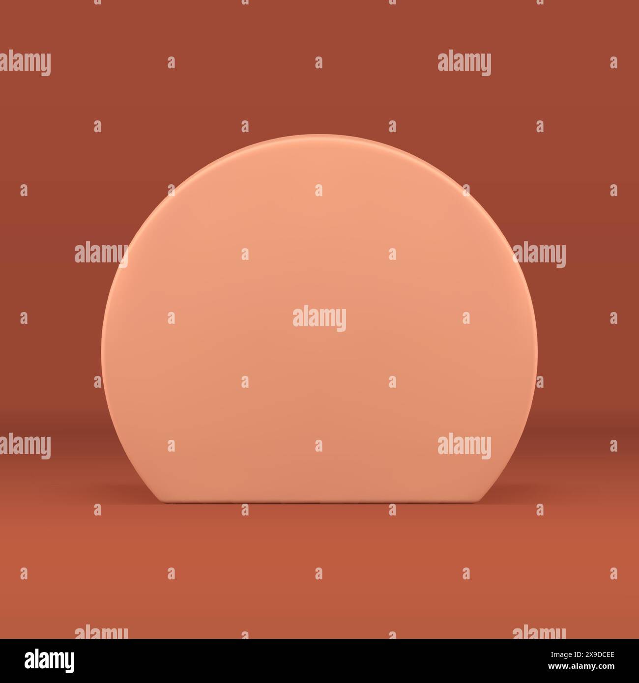 Brown circle wall display showcase studio background product ...