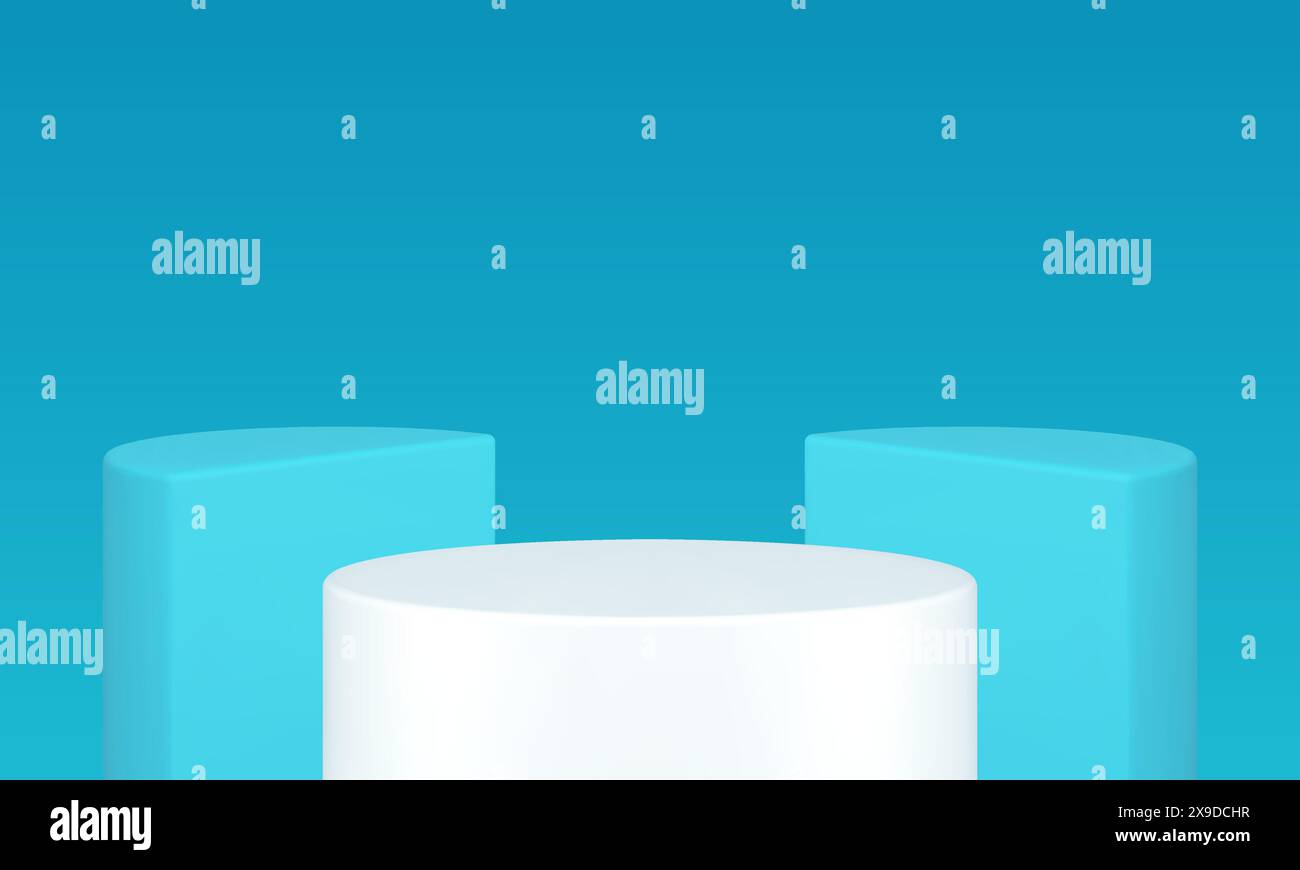 Cylinder semicircle podium foundation display champion award exhibition ...