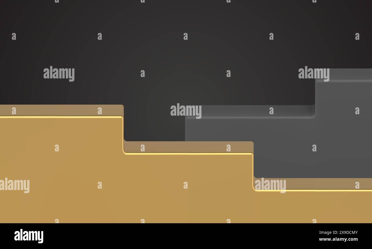 Staircase foundation platform black golden steps best place contest ...