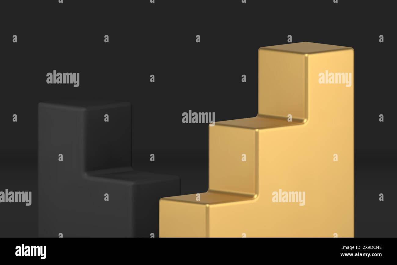 Staircase arena competition podium best place level leadership award 3d ...