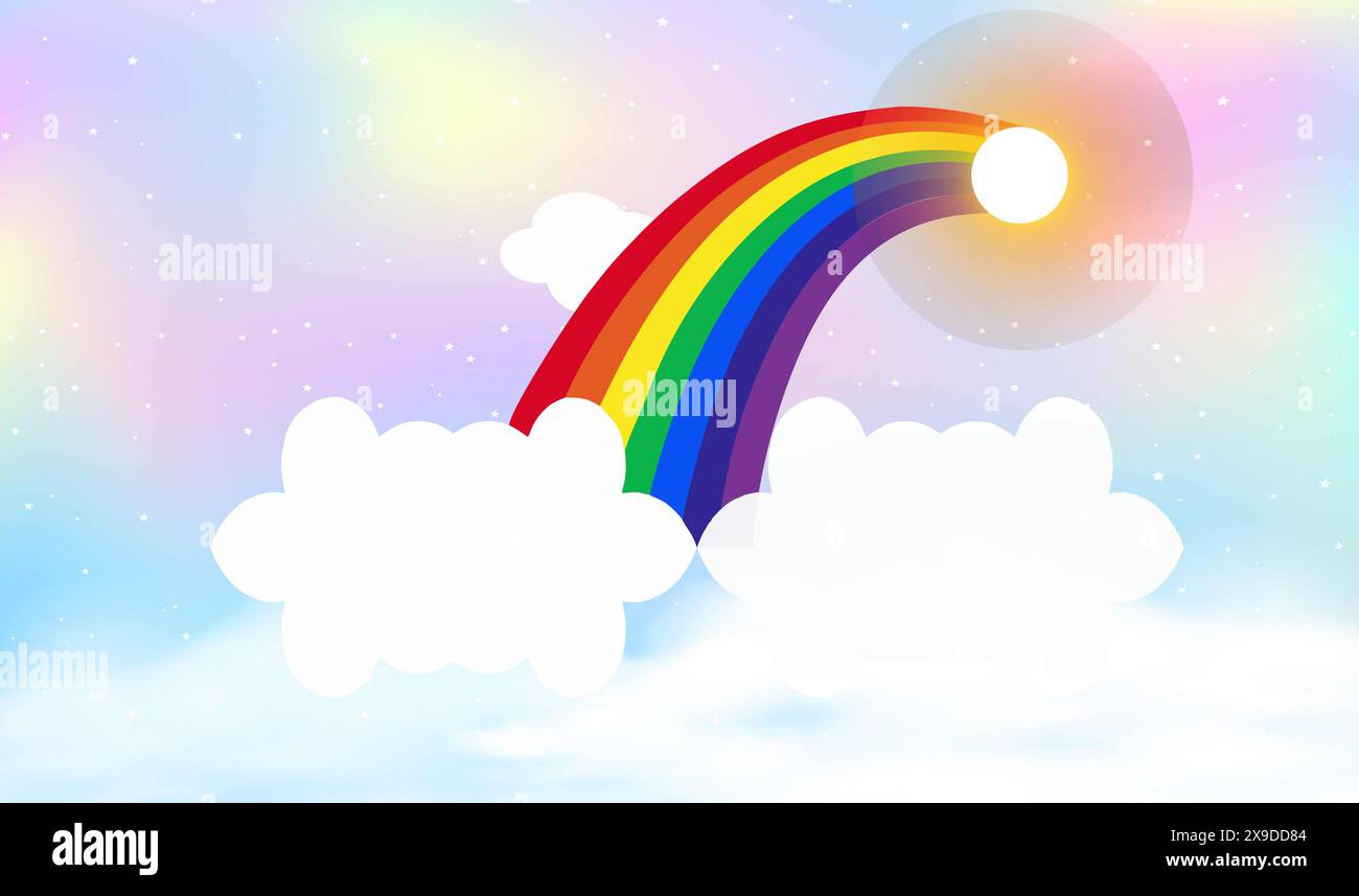 Crane and rainbow Stock Vector Images - Alamy
