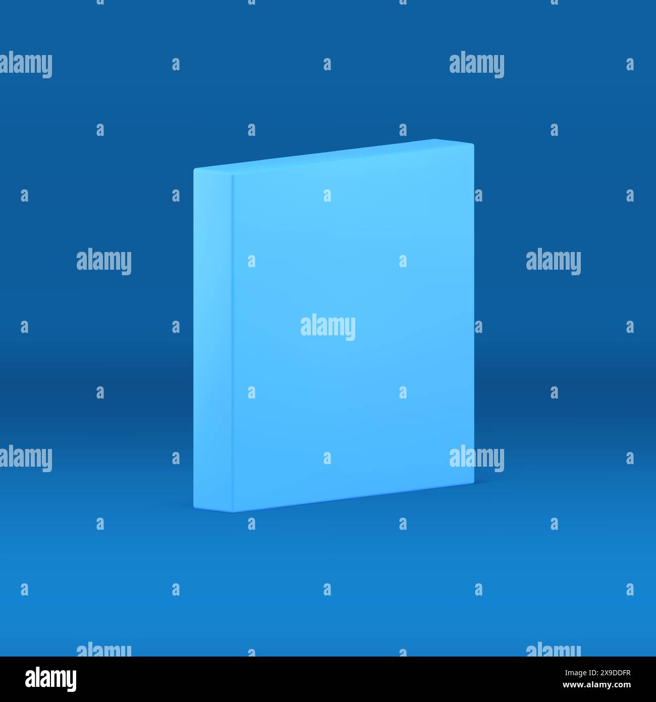 3d wall vertical blue rectangular geometric platform basic foundation ...