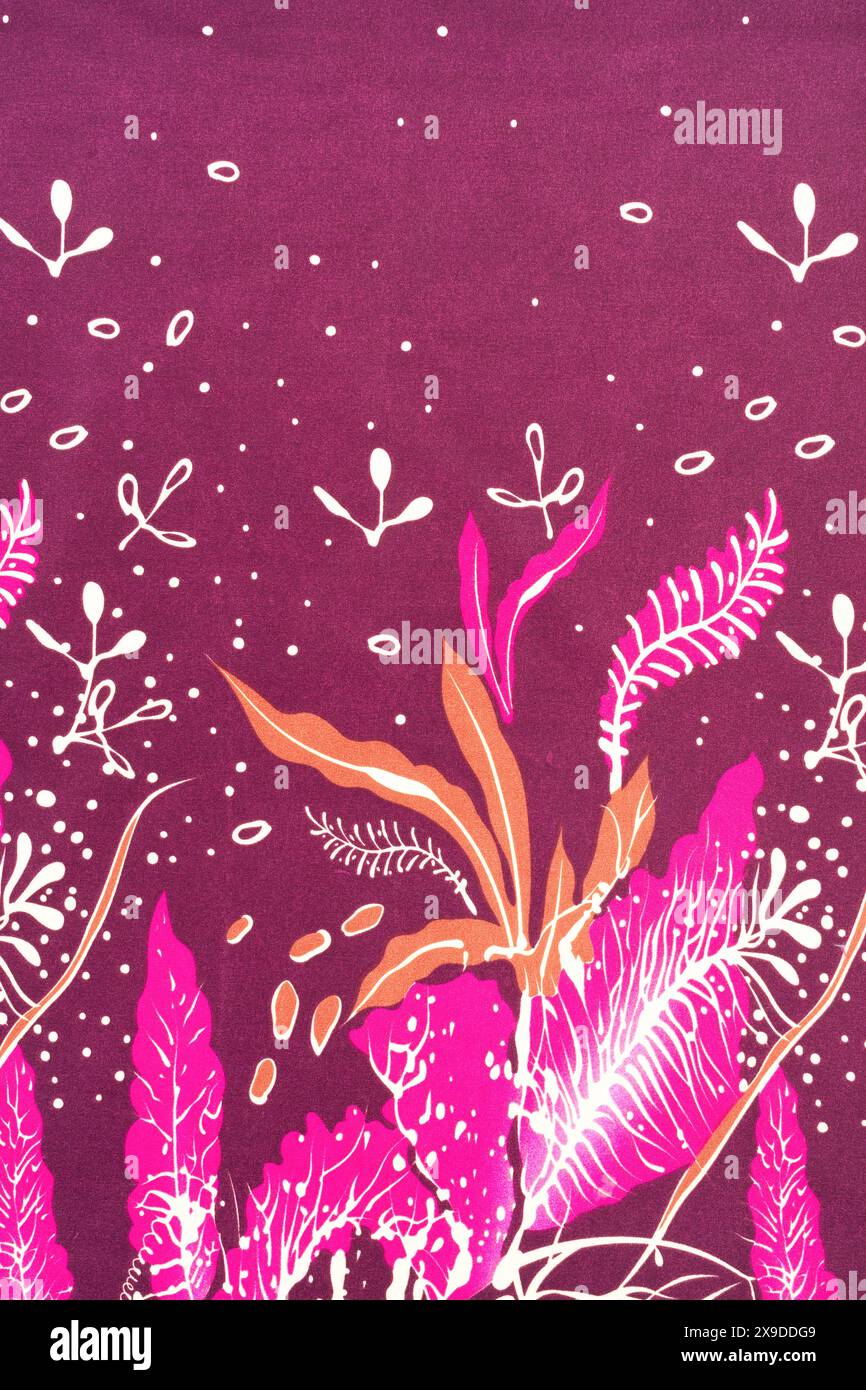A traditional Indonesian Batik Fabric Design Stock Photo - Alamy