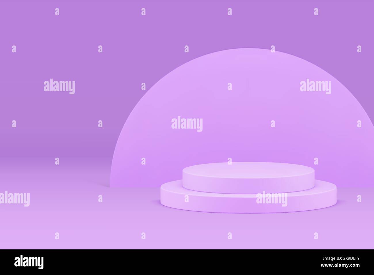 3d podium purple cylinder level stairs retail merchandise basic ...