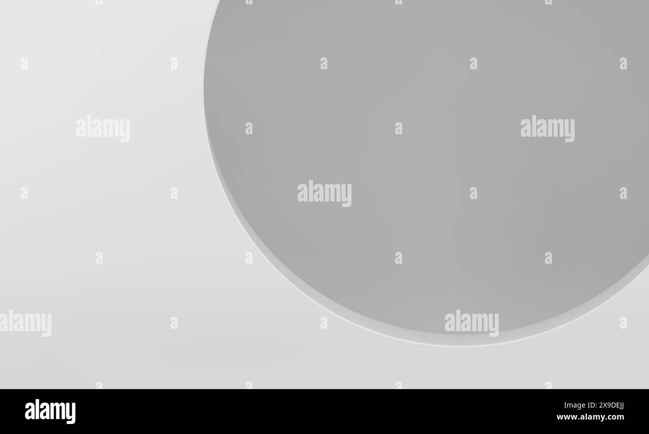 White studio decorative wall 3d circle hole design element premium ...