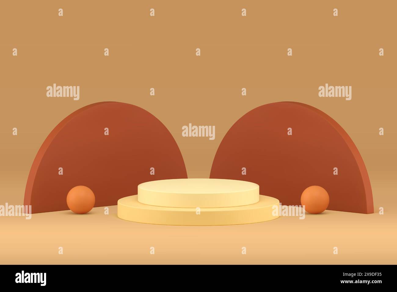 3d cylinder podium stairs beige award arena for concert competition win ...