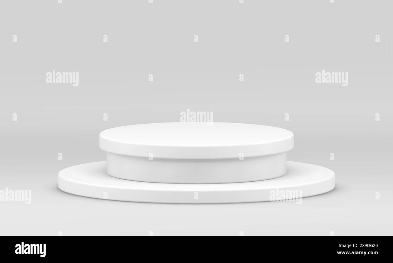 3d podium cylinder construction foundation stage level award arena ...