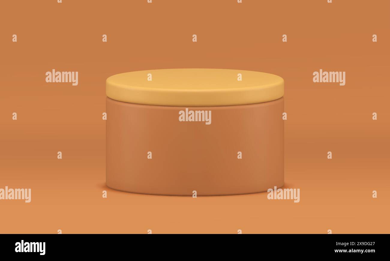 3d podium beige cylinder box victory contest basic foundation for event ...
