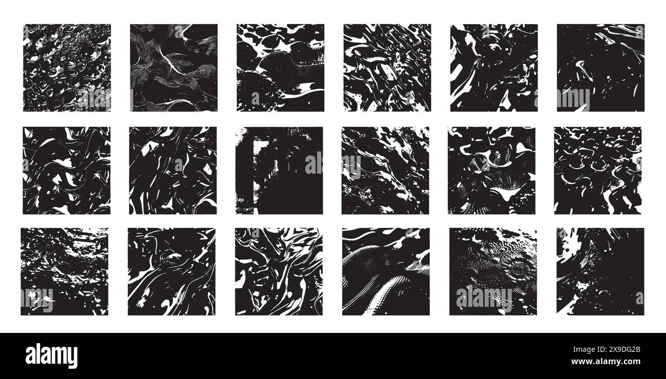 Textured Surface Variations, Contrasting Texture Effects Bundle Stock ...