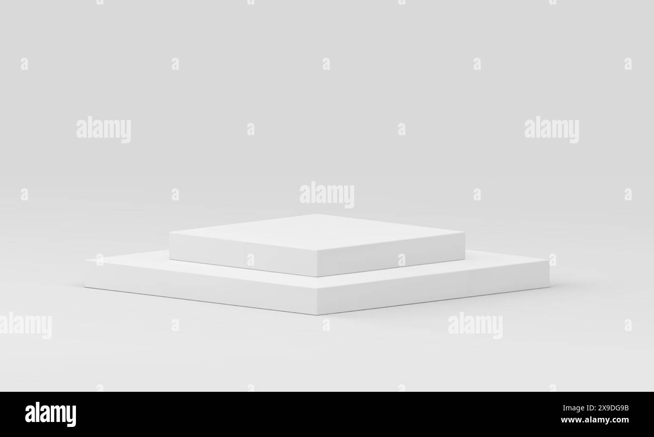 3d podium squared level hi-res stock photography and images - Alamy