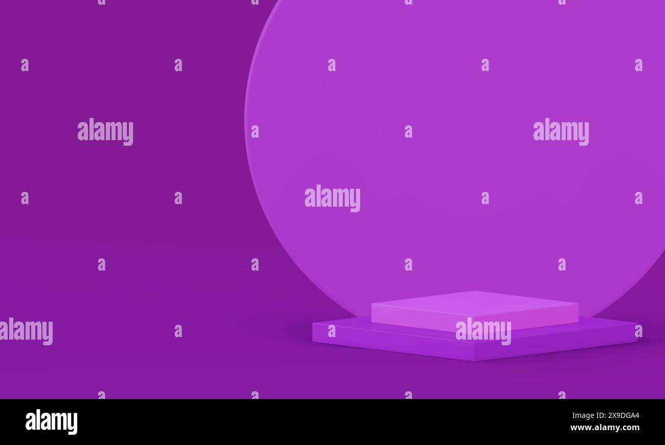 3d podium purple construction geometric stage basic foundation for ...