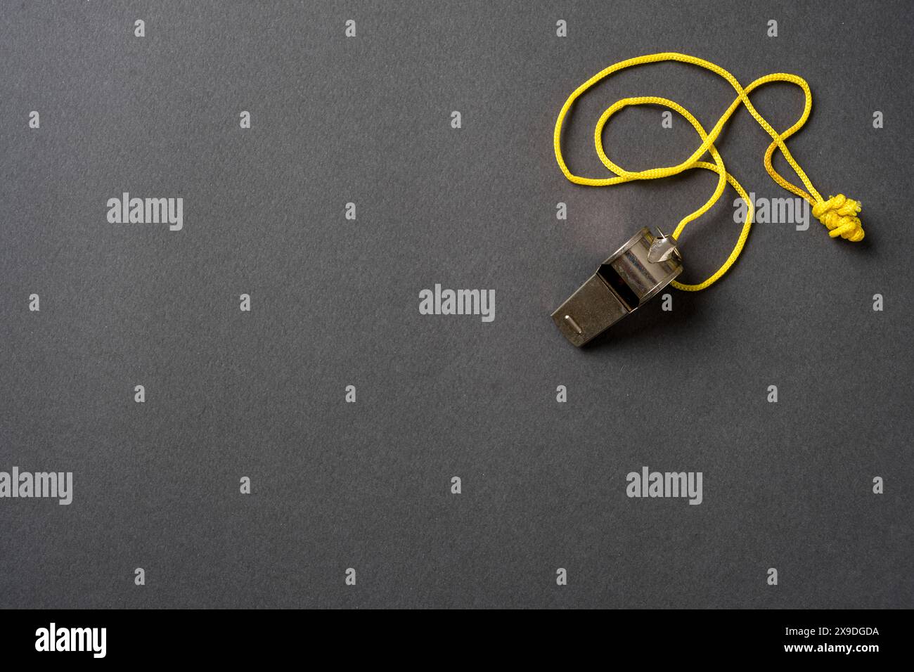 Sports whistle on yellow hi-res stock photography and images - Alamy