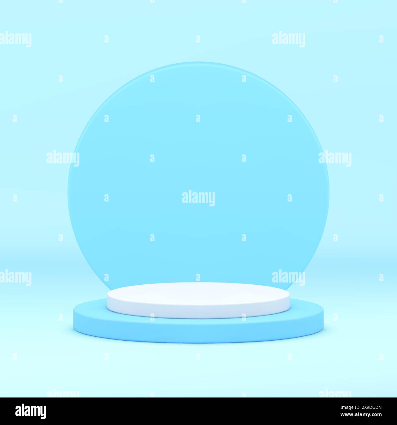 Blue 3d pedestal circle competition award arena level step basic ...