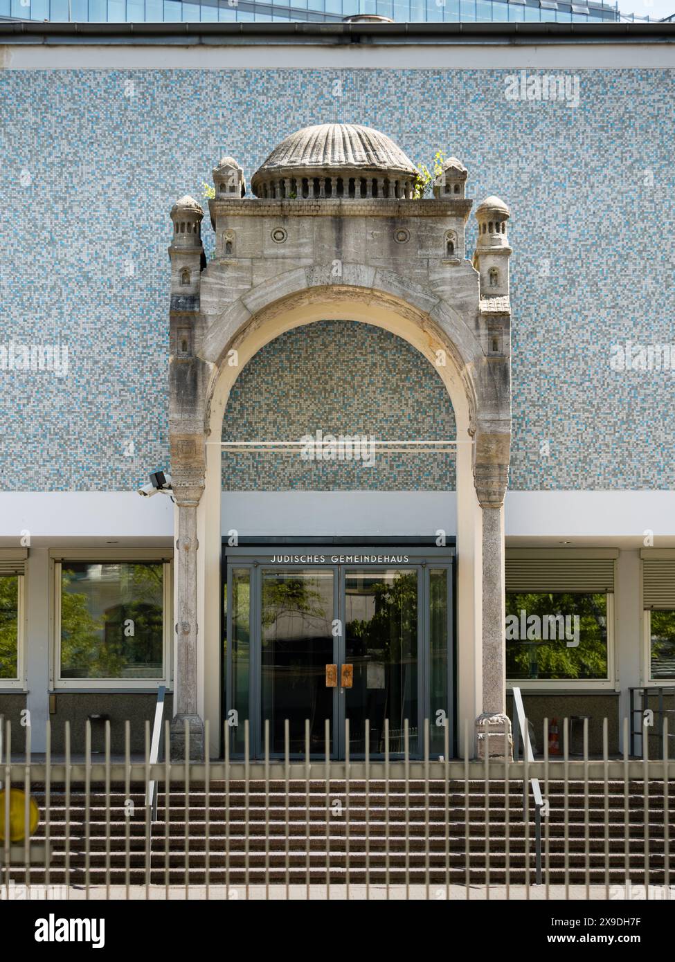 Jüdisches Gemeindehaus (Jewish Community House) entrance door of the ...