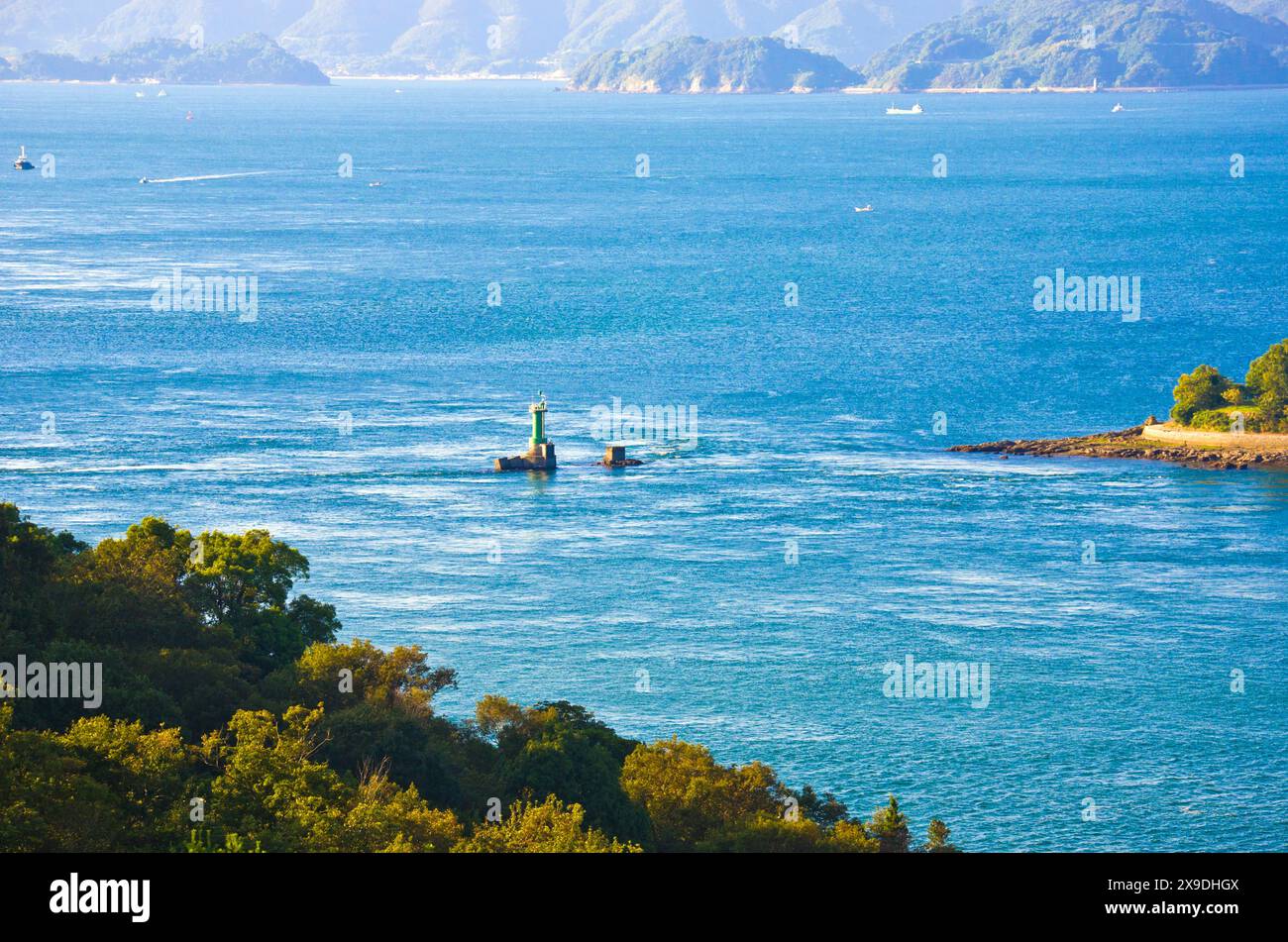 The small islands of the Seto Inland Sea, Imabari town, Ehime ...
