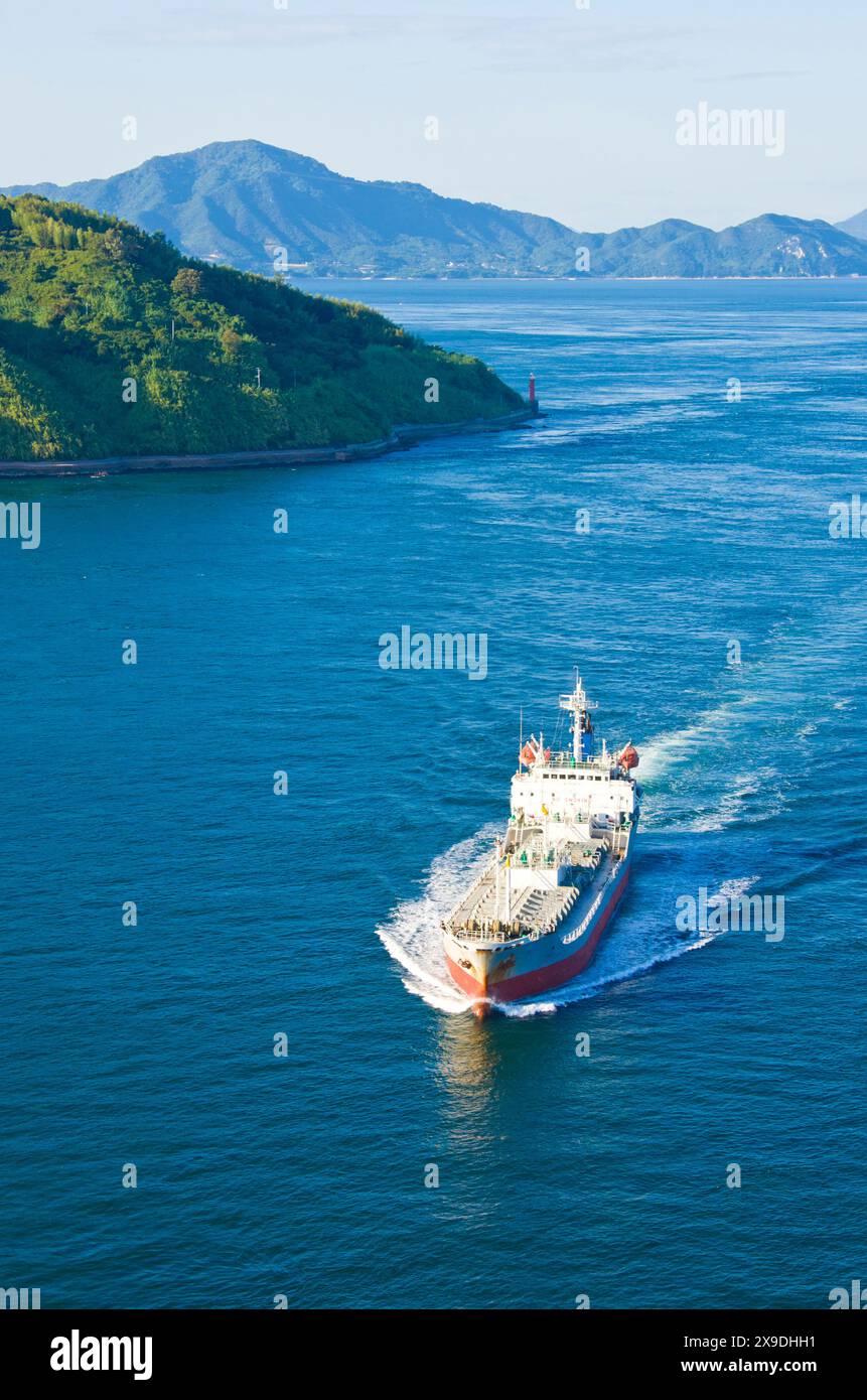 The small islands of the Seto Inland Sea, Imabari town, Ehime ...