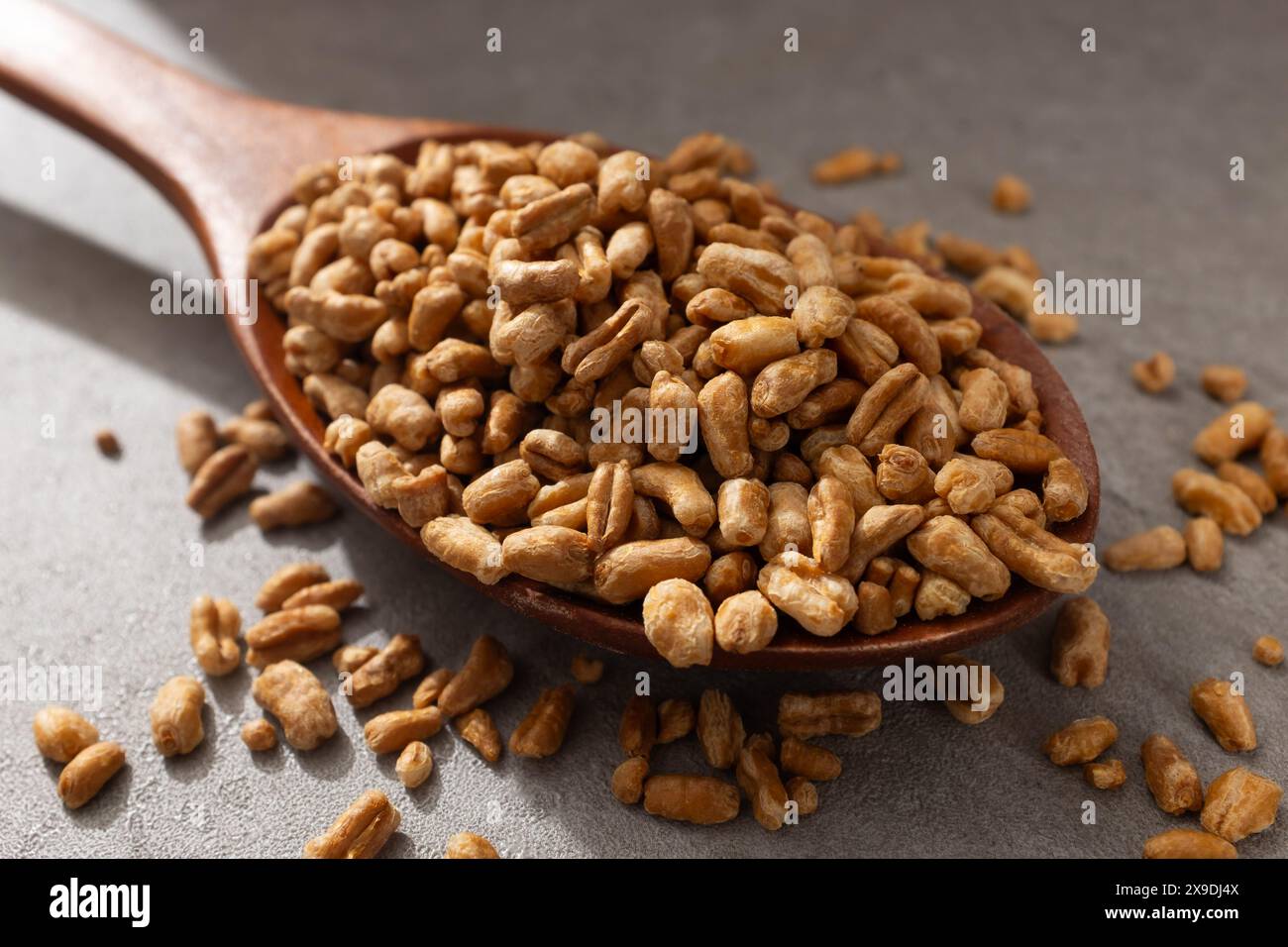 Roasted Khorasan Wheat. Nutty and crunchy grains. roasted grains Stock ...
