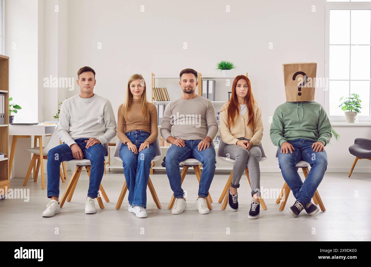 Job interview question mark hi-res stock photography and images - Alamy