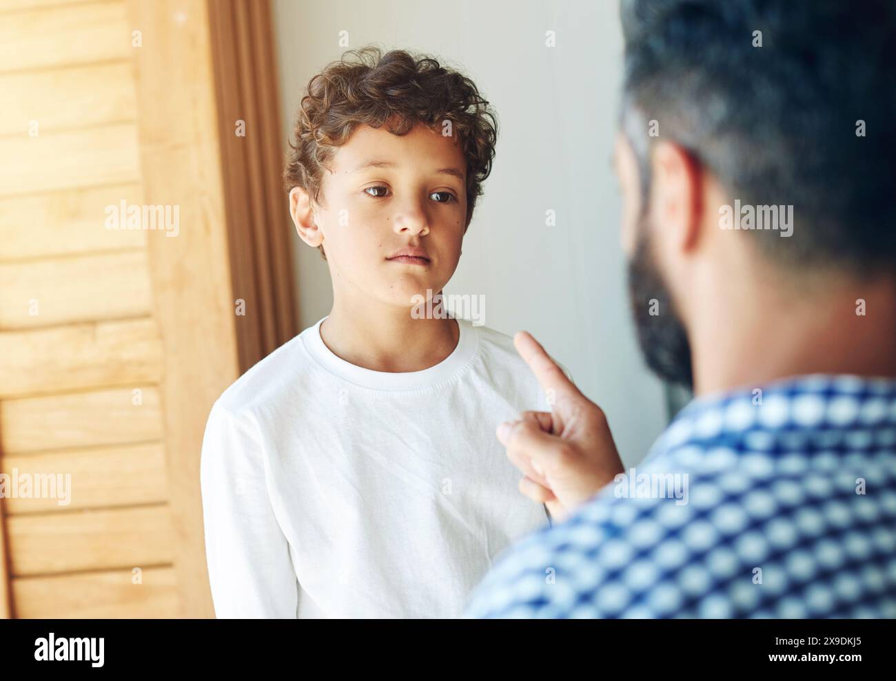 Sorry, dad and discipline child in home with learning a lesson from ...