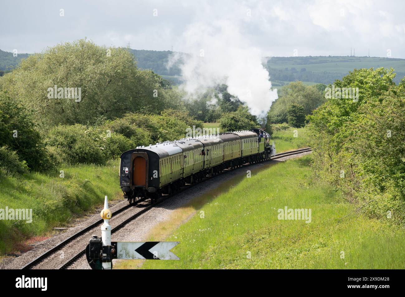 Saint class 2999 "Lady of Legend" pulling a train, GWSR ...