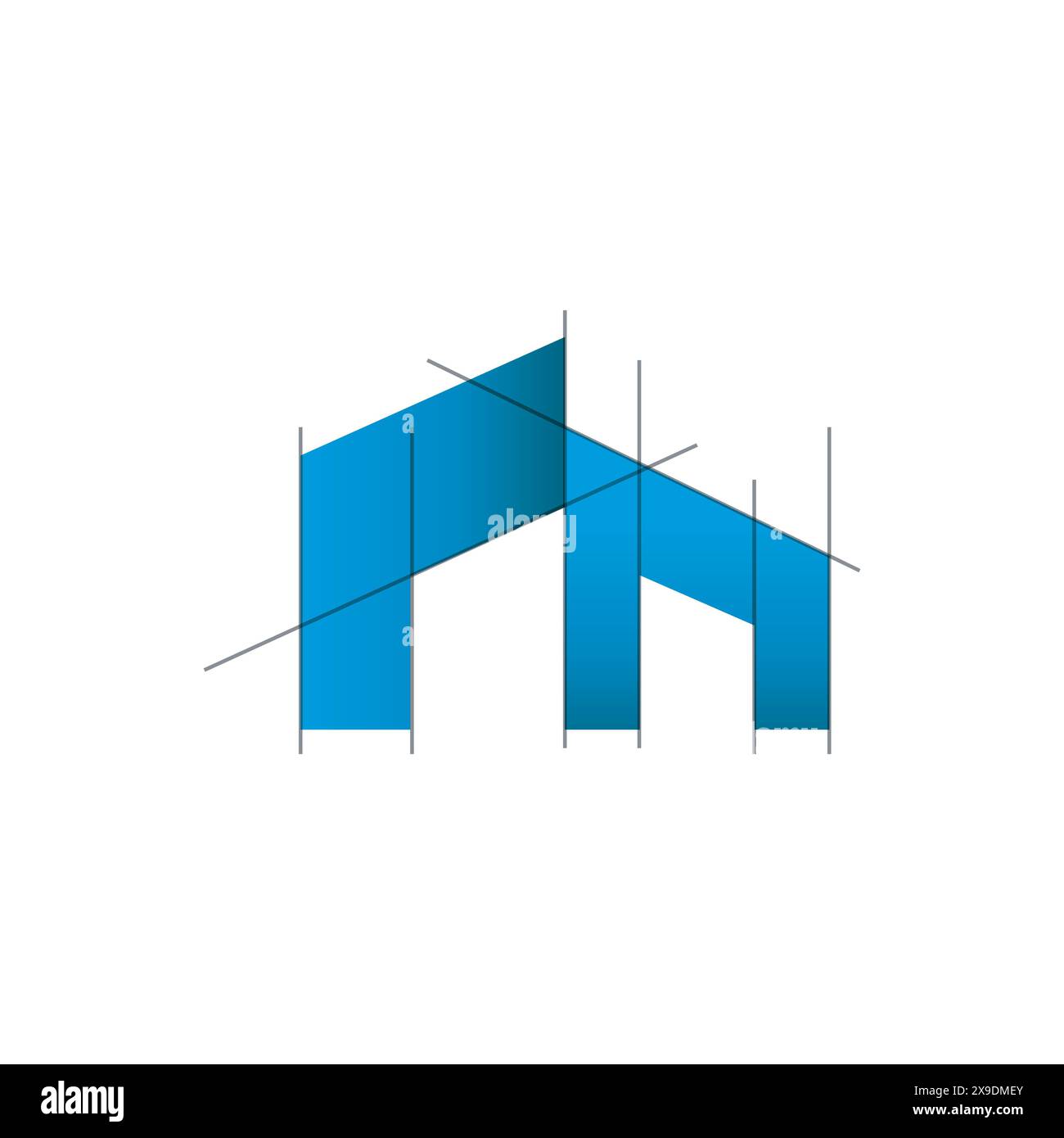 M real estate logo Stock Vector Images - Alamy