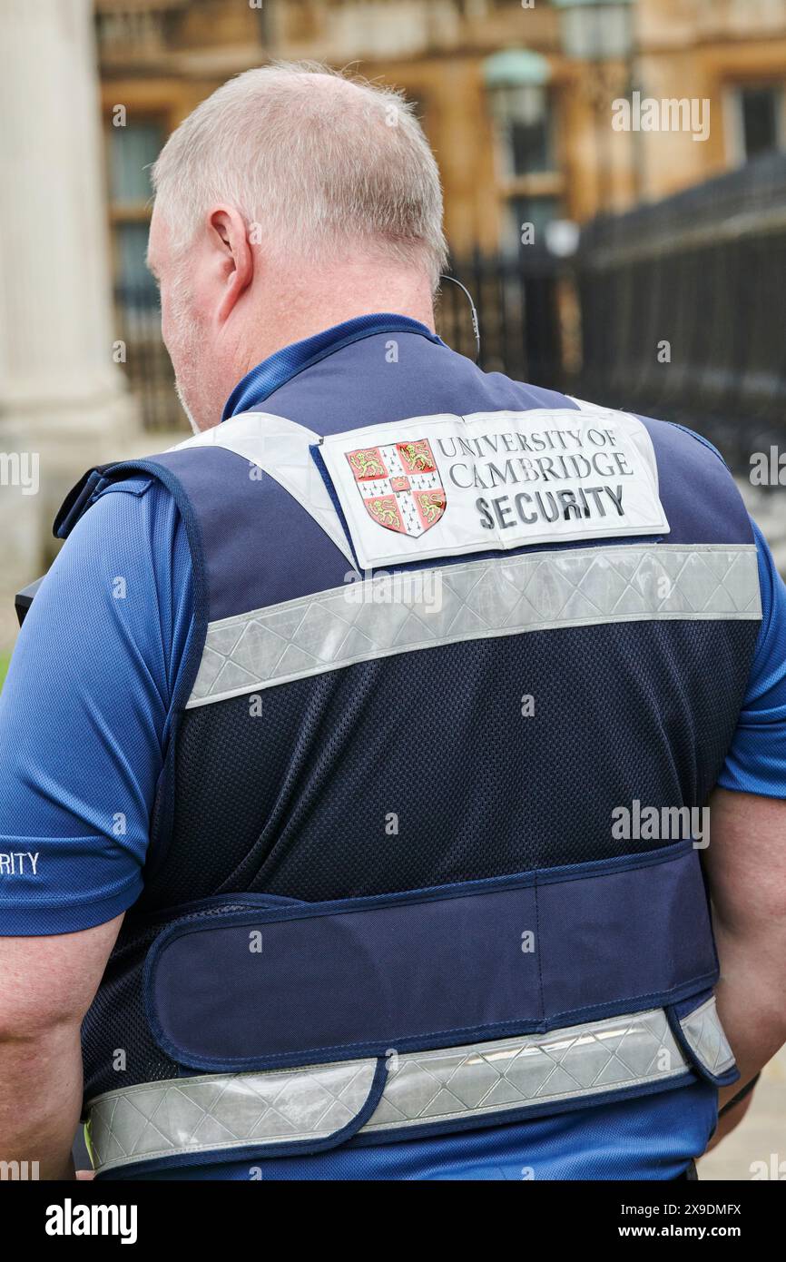 Security guard, University of Cambridge, England Stock Photo - Alamy