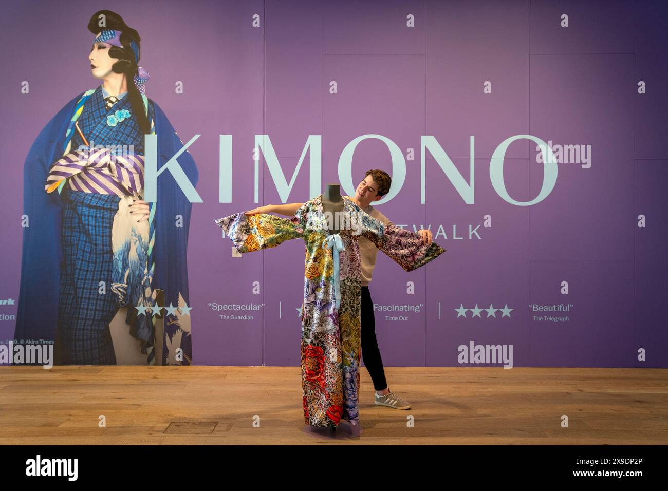 Museum content manager Chris Keatch takes a closer look at a kimono ...