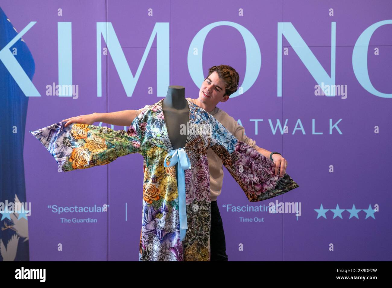 Museum content manager Chris Keatch takes a closer look at a kimono ...