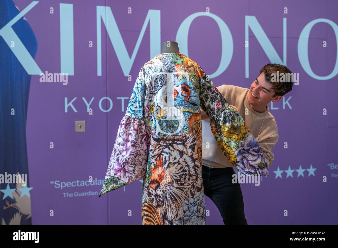 Museum content manager Chris Keatch takes a closer look at a kimono ...