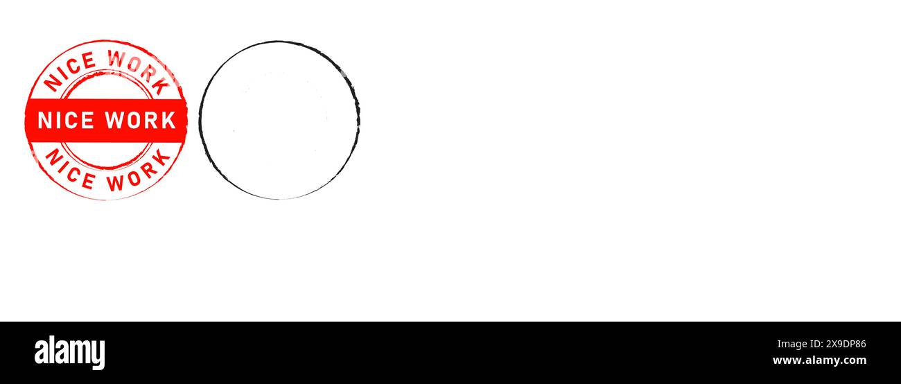 stamp and speech bubble nice work label sticker for quote motivational ...