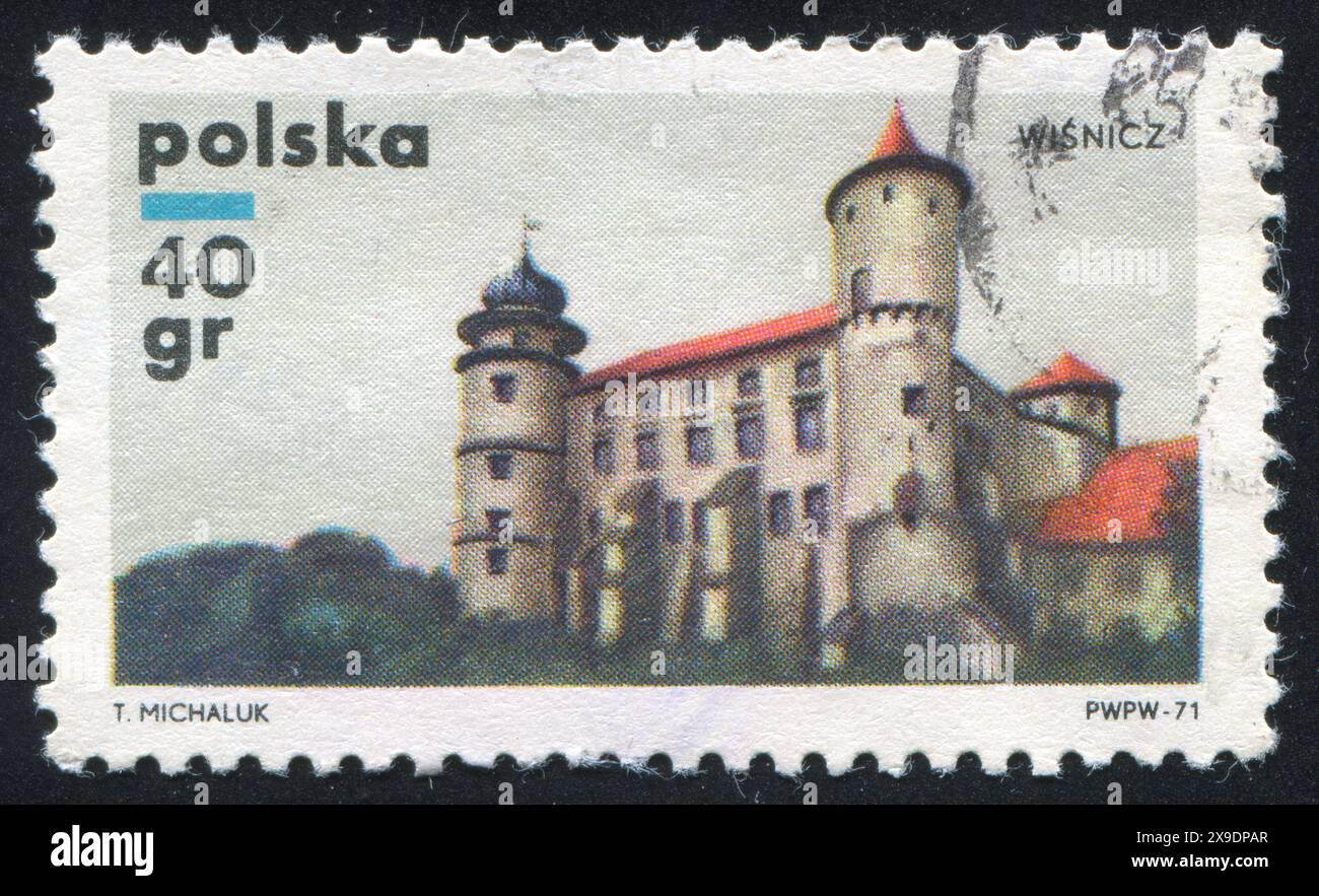 POLAND - CIRCA 1971: stamp printed by Poland, shows Wisnicz, Polish ...