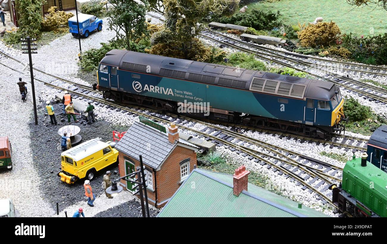 Weathered class 57/3 Arriva locomotive Stock Photo - Alamy