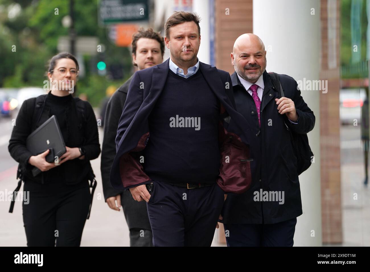 Scott law, 43, (left) arrives at highbury corner magistrates' court ...