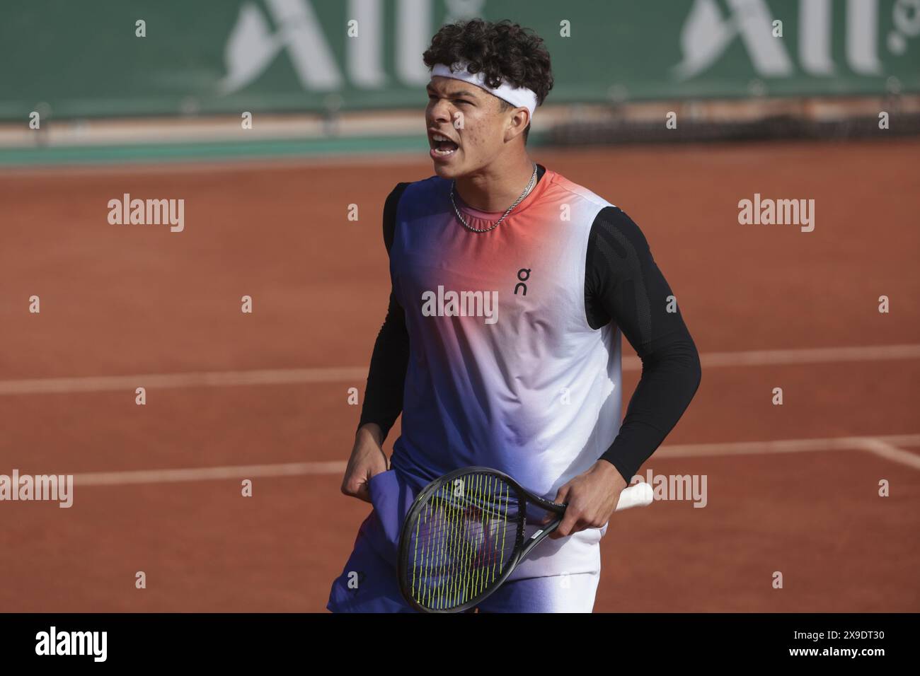 Ben Shelton of USA during day 5 of the 2024 French Open, Roland-Garros ...