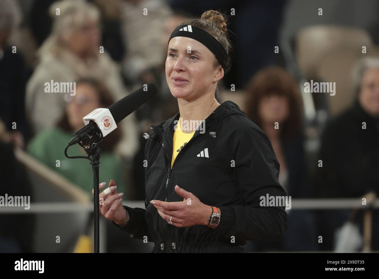Elena Svitolina of Ukraine during the 2024 French Open, Roland-Garros ...