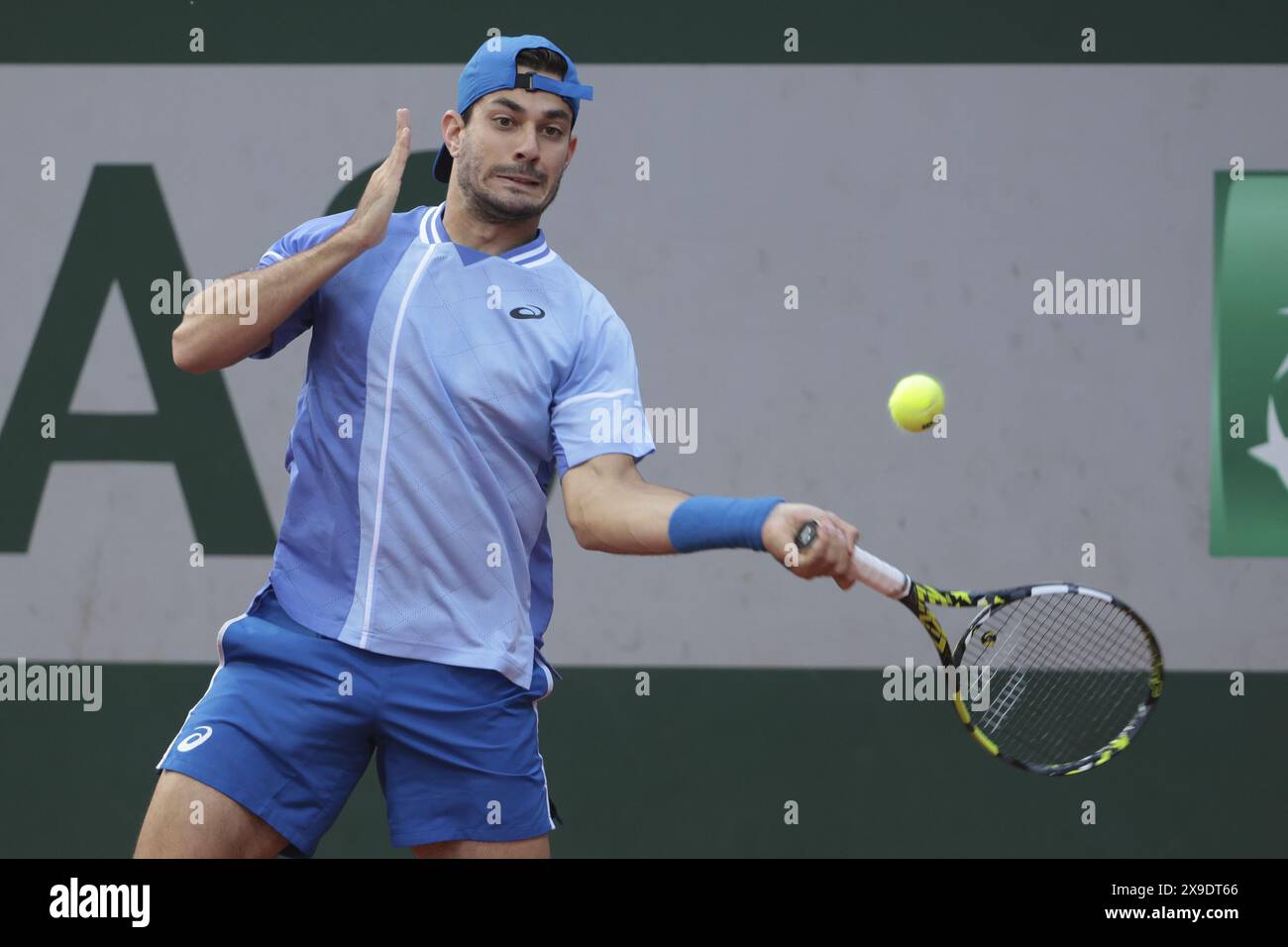 Giulio Zeppieri of Italy during day 5 of the 2024 French Open, Roland ...