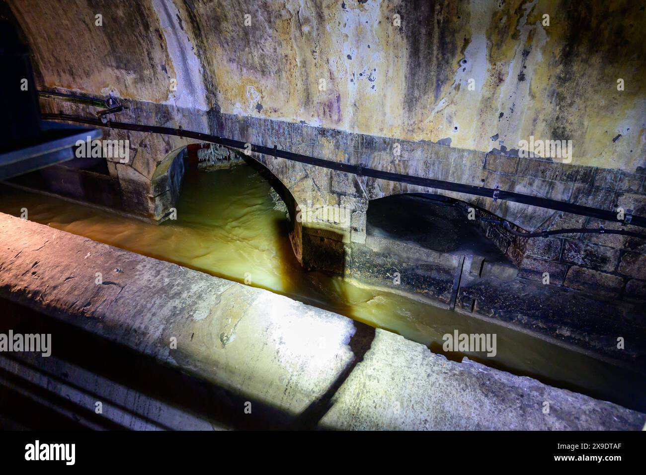 vienna, austria, 30 may 2024, sewer of the vienna wastewater sytem near ...