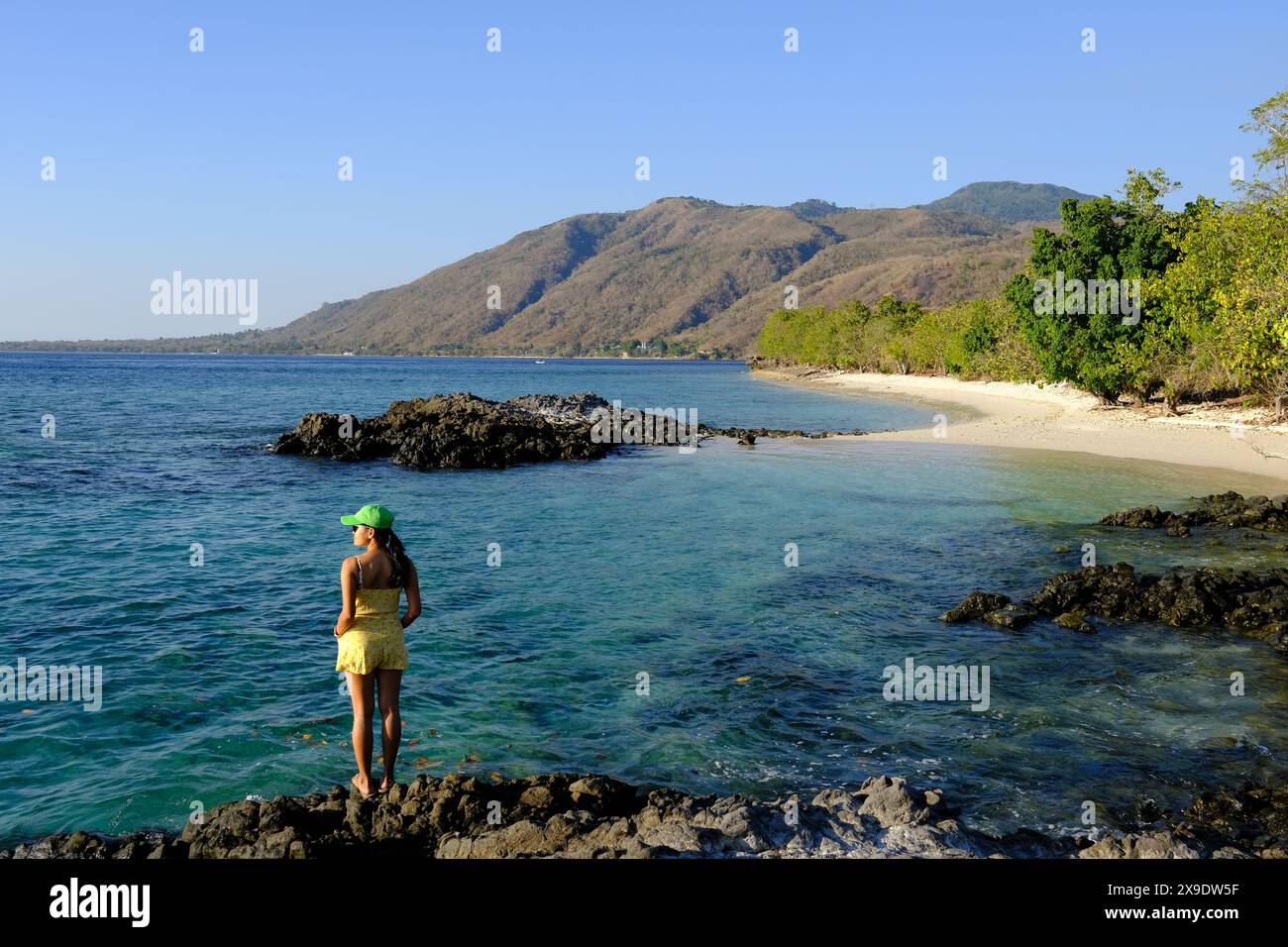 Indonesia Alor Island - Coastline view Nuhakepa Island Stock Photo - Alamy