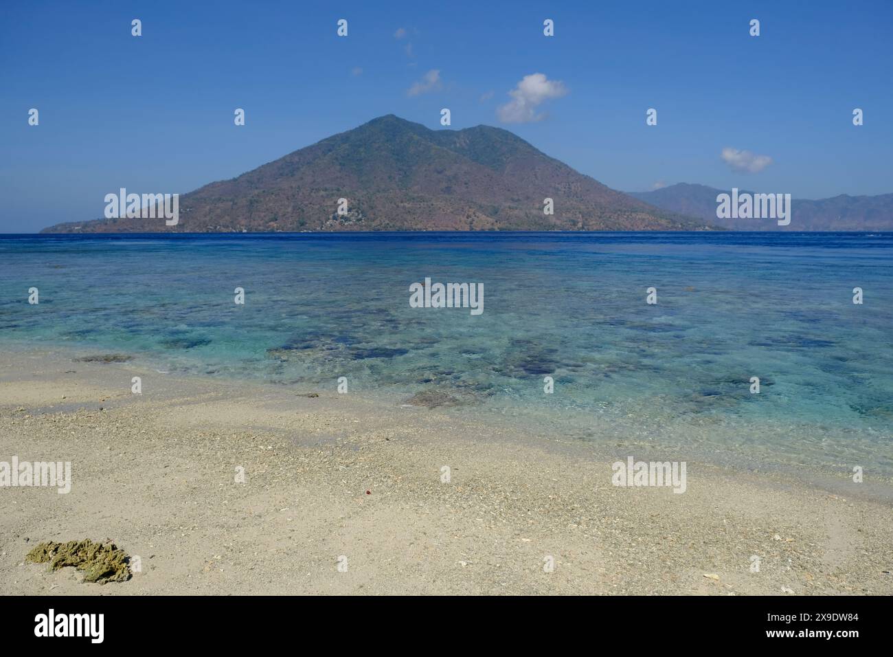 Indonesia Alor - Wonderful Coastline view to Ternate Island Stock Photo ...