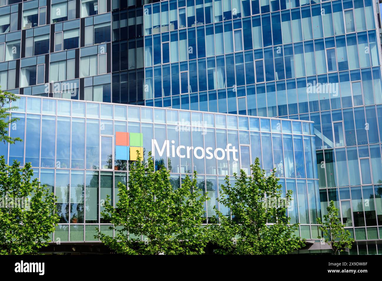 Bucharest, Romania - 15 May 2021: Microsoft headquarter and offices in ...