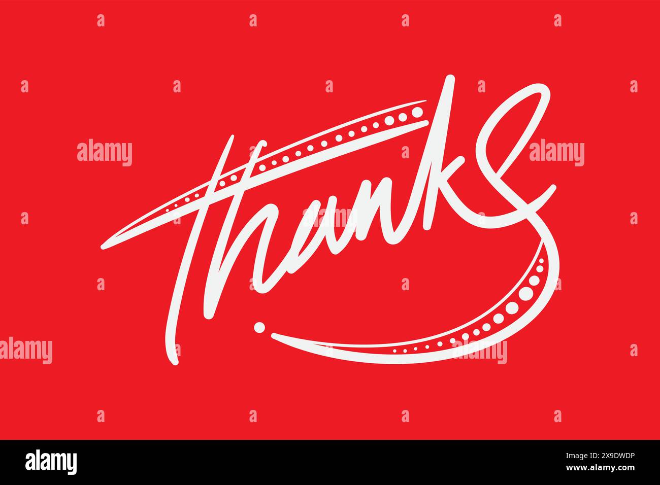 Thanks calligraphy letter style Stock Vector Image & Art - Alamy