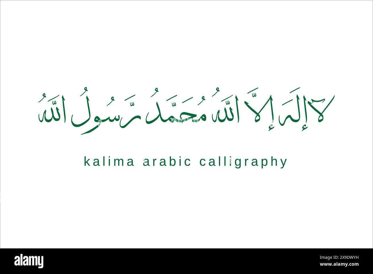 Arabic Calligraphy ( Lailaha illallah muhammed rasoolullah Stock Vector ...