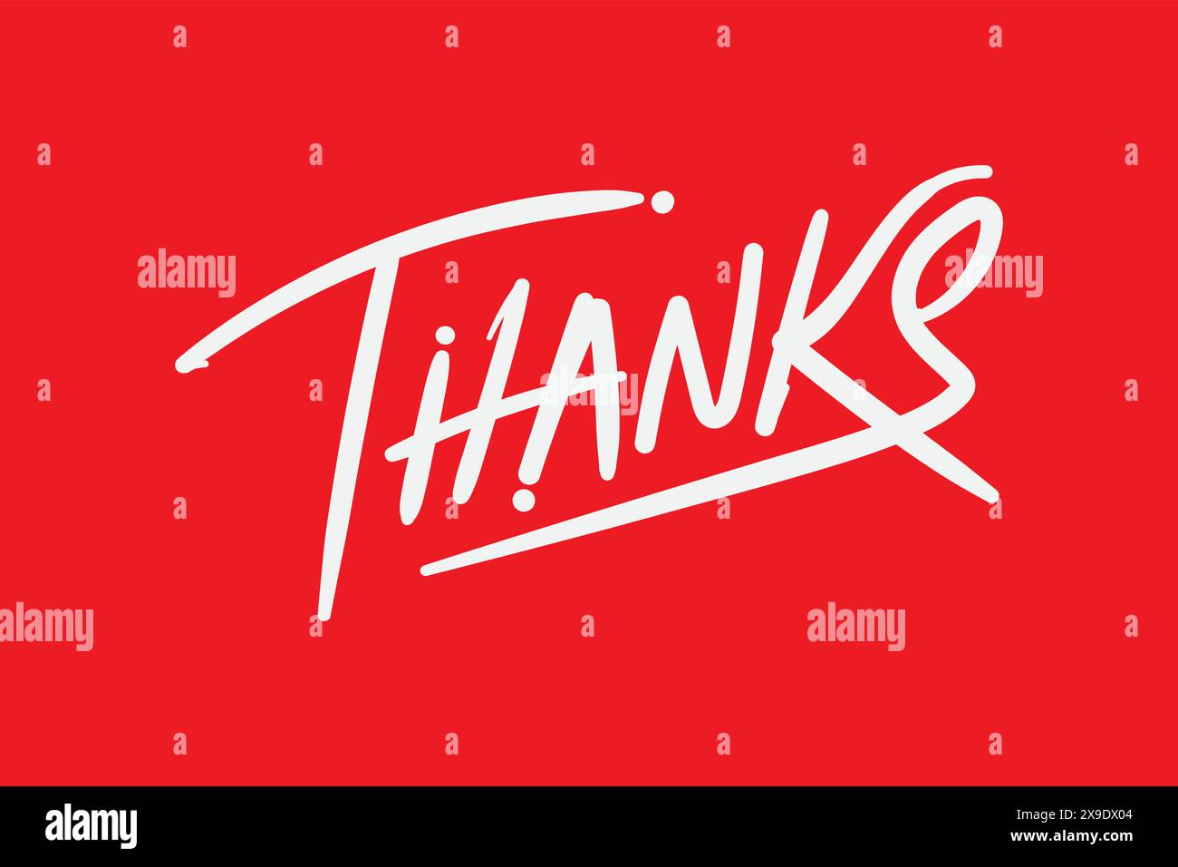 Thanks calligraphy letter style Stock Vector Image & Art - Alamy