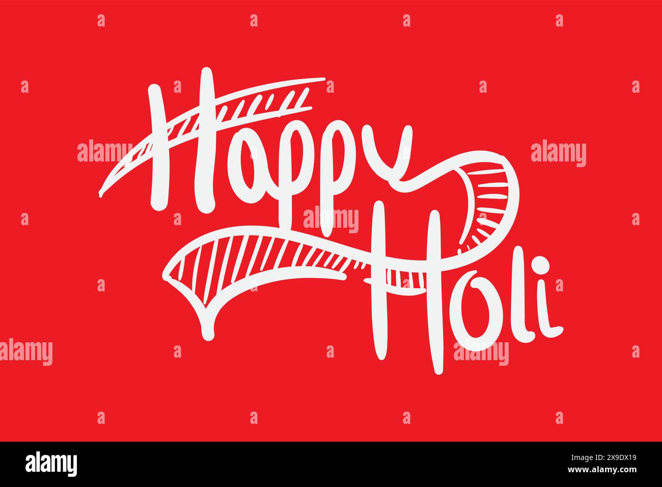 Happy Holi festival calligraphy letter style Stock Vector Image & Art ...