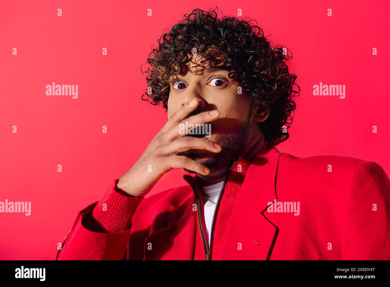 Indian man surprise shock hi-res stock photography and images - Alamy