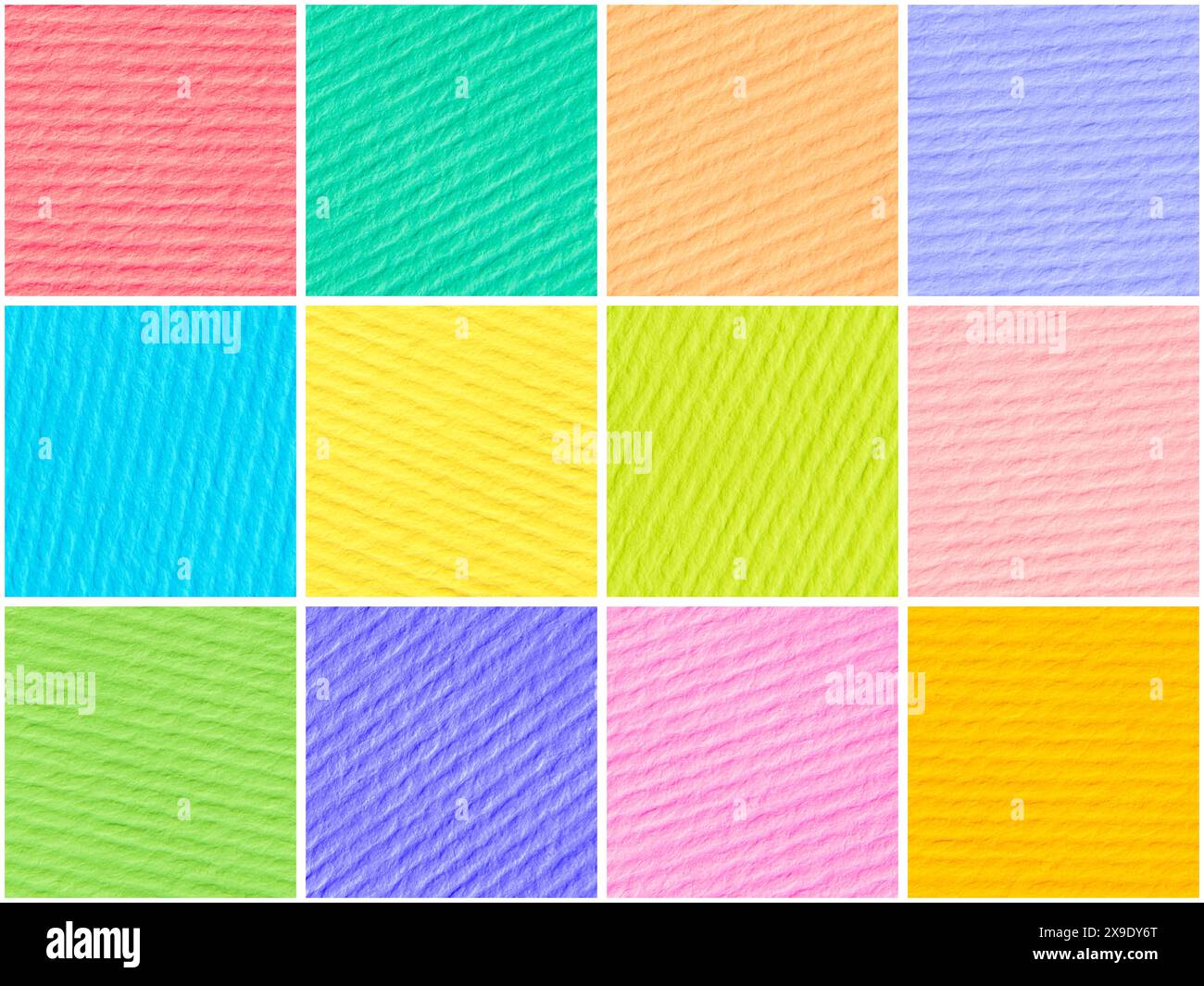 seamless pattern made of square photos of colored watercolor paper ...