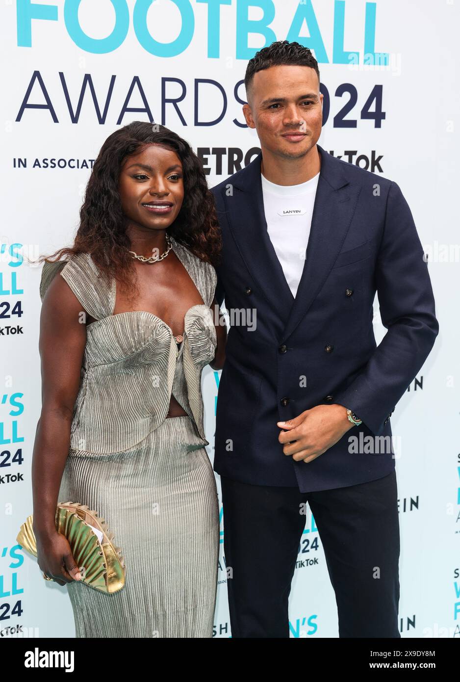 Eniola Aluko and Jermaine Jenas seen attending the 2024 Women's ...